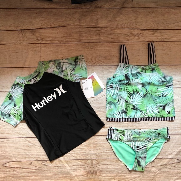 Hurley | Swim | Hurley Girls Swimwear Set New | Poshmark